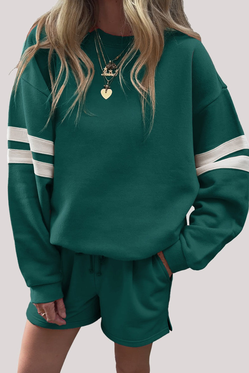 Varsity Striped Short Set – Ground North Boutique